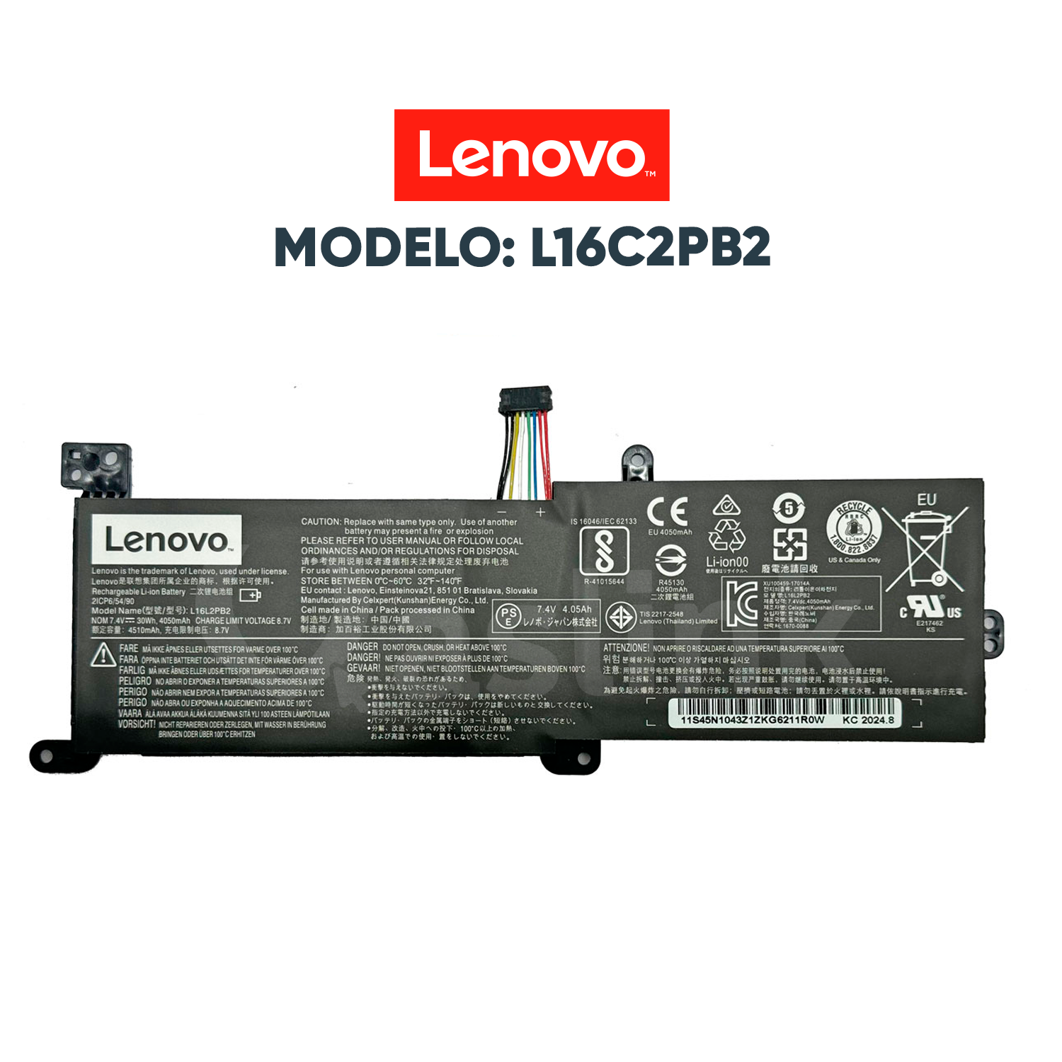 BATERIA LENOVO L16C2PB2 L16C2PB1 L17M2PB7 L17L2PF1 L16M2PB1 L16L2PB1 ...