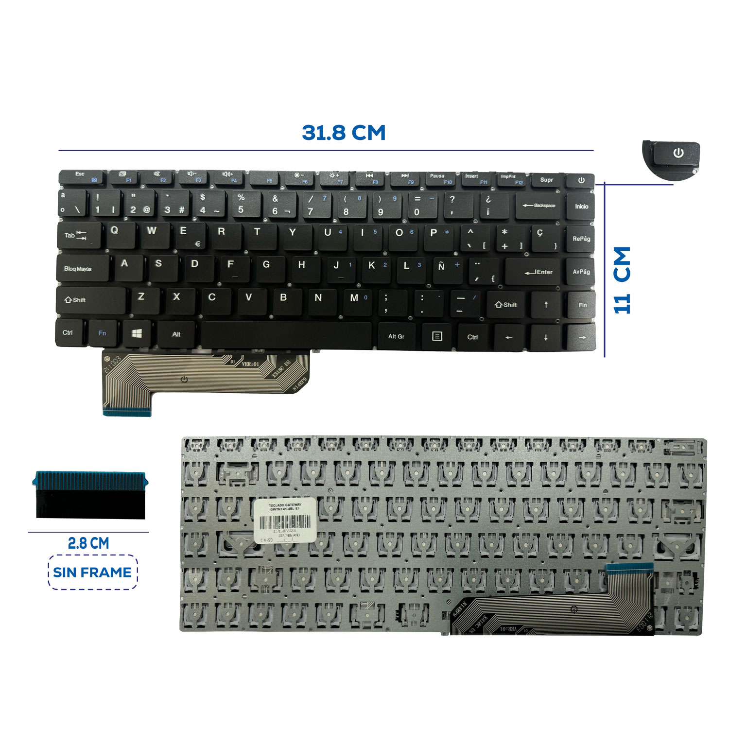 TECLADO GATEWAY GWTN141-4BL SP (95) – Vaslink